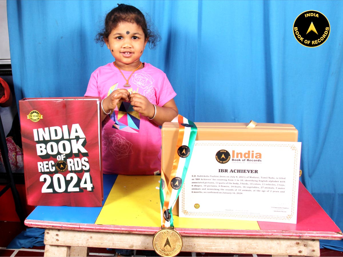 S.D. Subhiksha Yazhini - IBR Achiever - India Book of Records S.D. Subhiksha Yazhini - IBR Achiever - India Book of Records