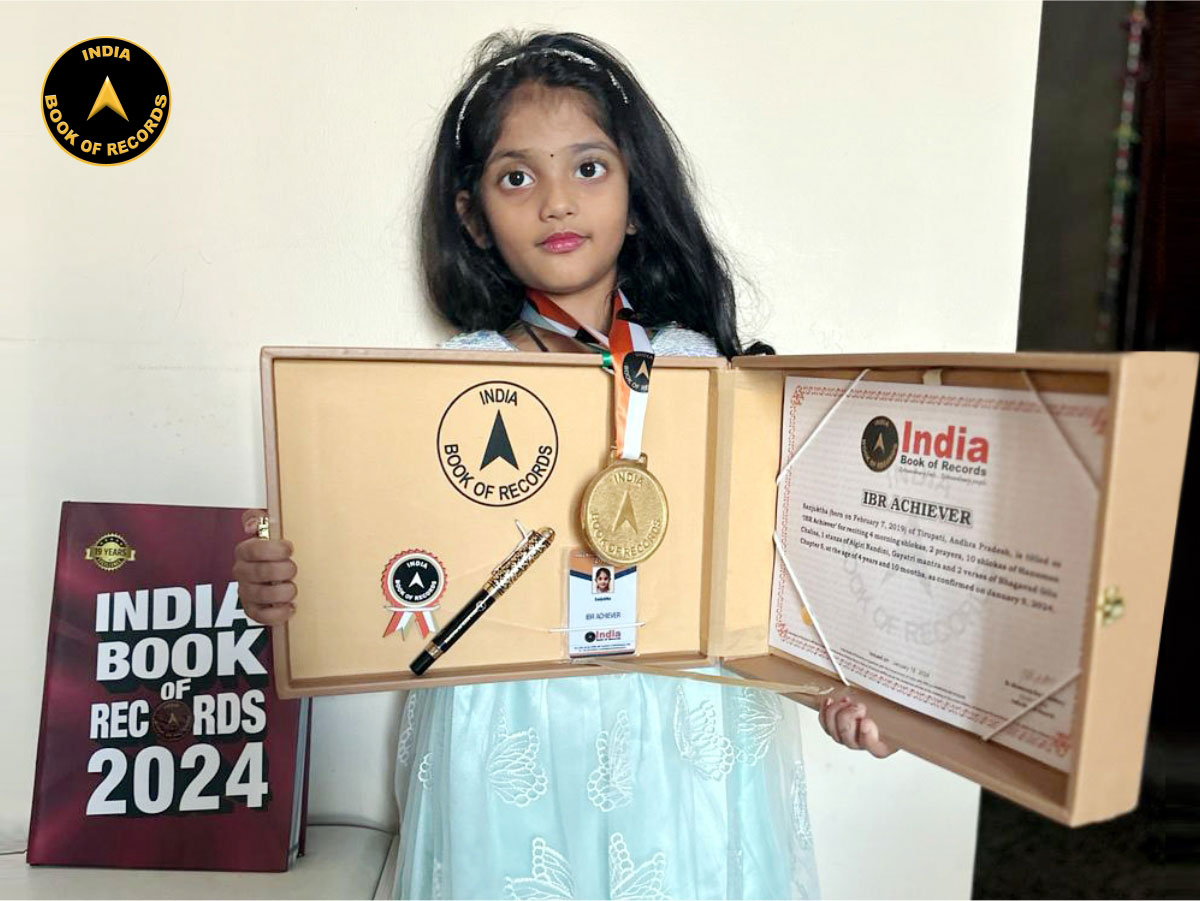 Sanjuktha - IBR Achiever - India Book of Records
