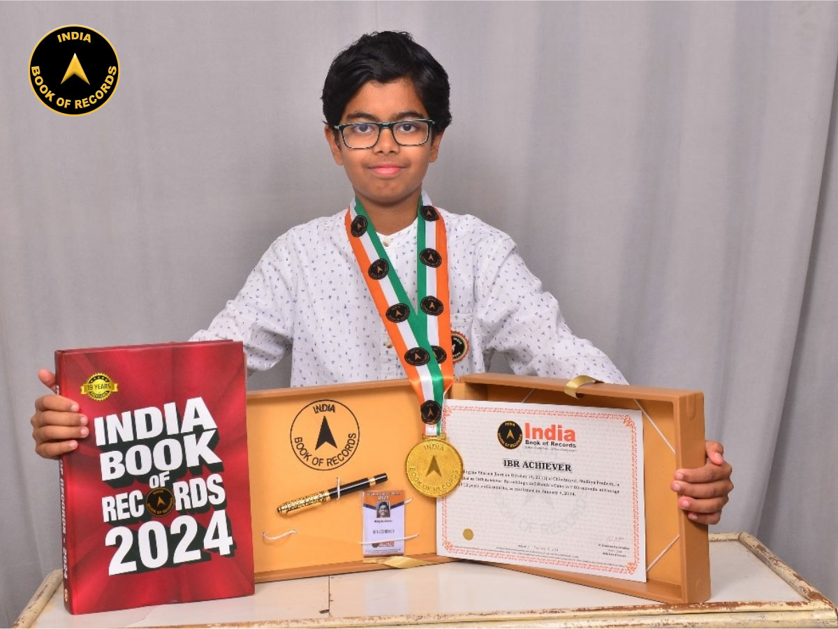 Abhigyan Sharma - IBR Achiever - India Book of Records