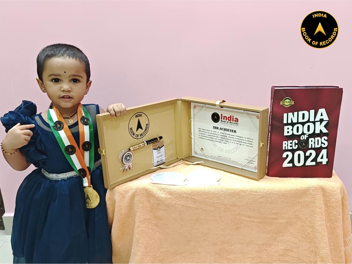 Ayra Dasari - IBR Achiever - India Book of Records
