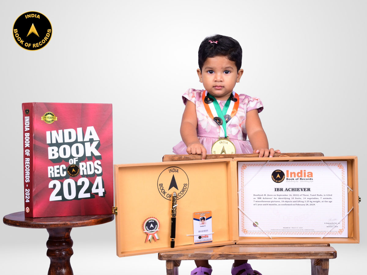 Haadiyah M. - IBR Achiever - India Book of Records