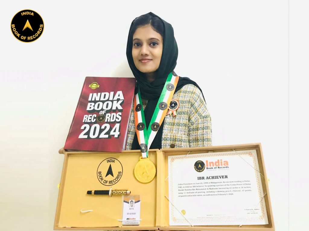 Jishni Firos - IBR Achiever - India Book of Records