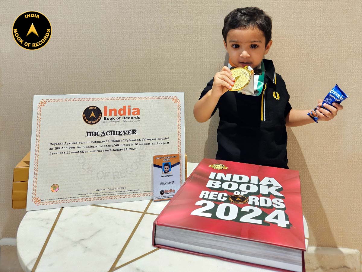 Reyansh Agarwal - IBR Achiever - India Book of Records