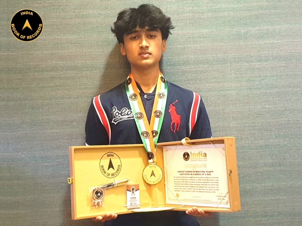 Largest garden of medicinal plants cultivated in a school by a duo ...