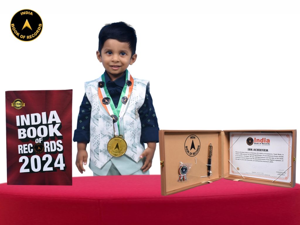 Shravan Krishna B - IBR Achiever - India Book of Records