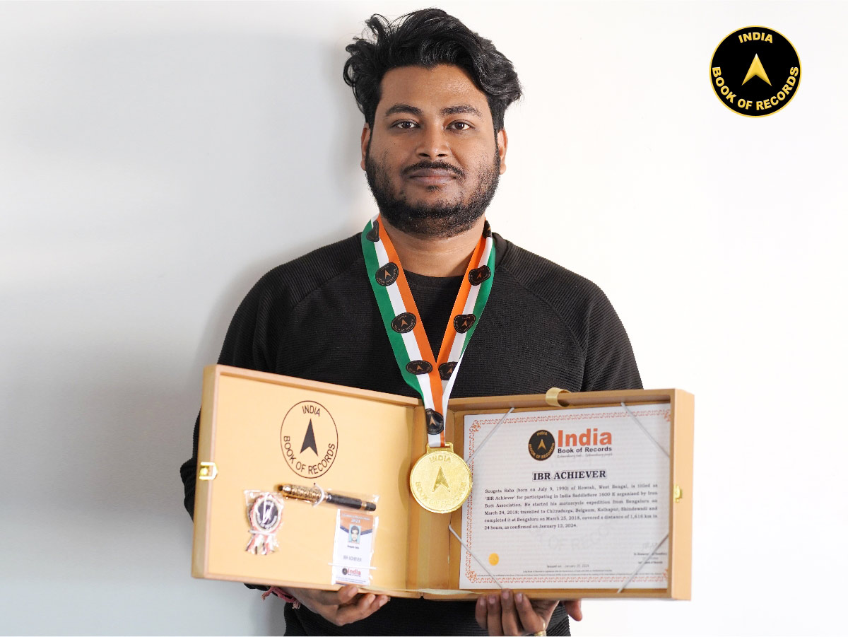 Sougata Saha - IBR Achiever - India Book of Records