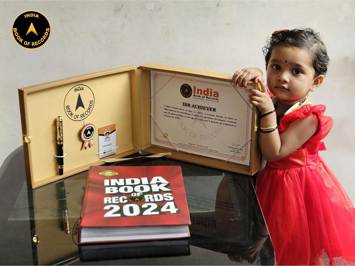 Vriddhi Visakh - IBR Achiever - India Book of Records