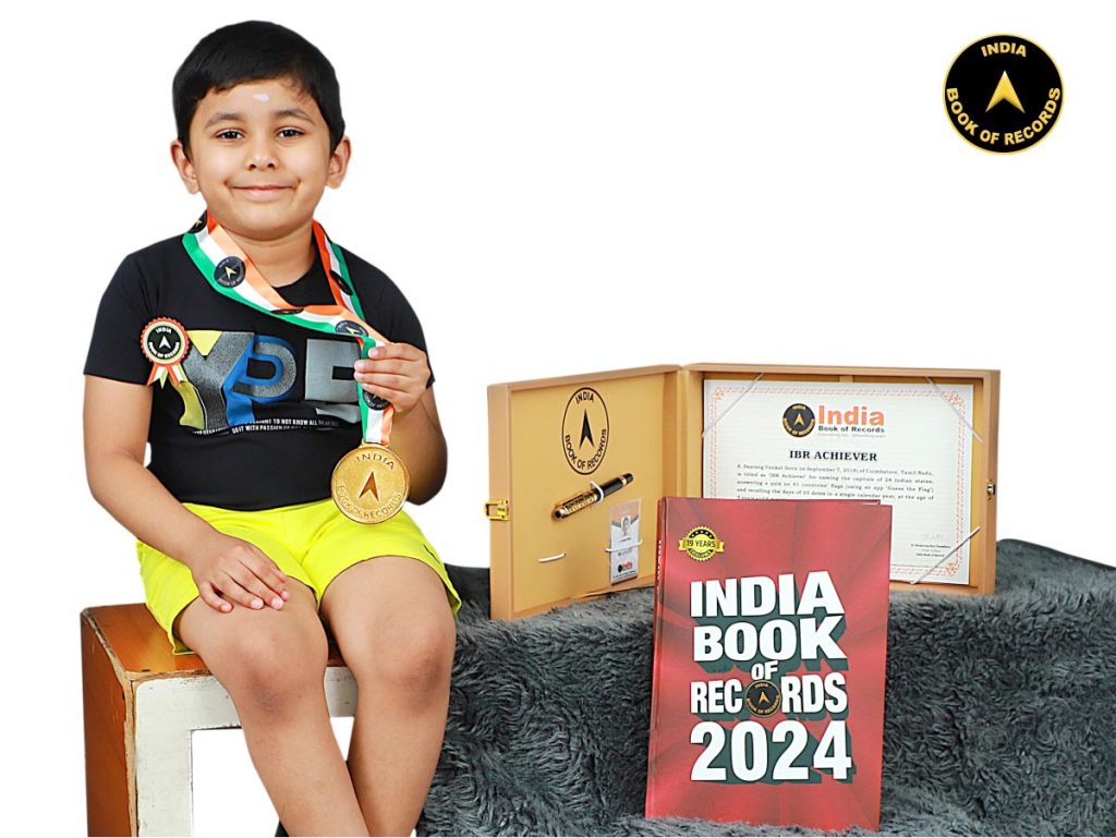 A. Saarang Venkat - IBR Achiever - India Book of Records