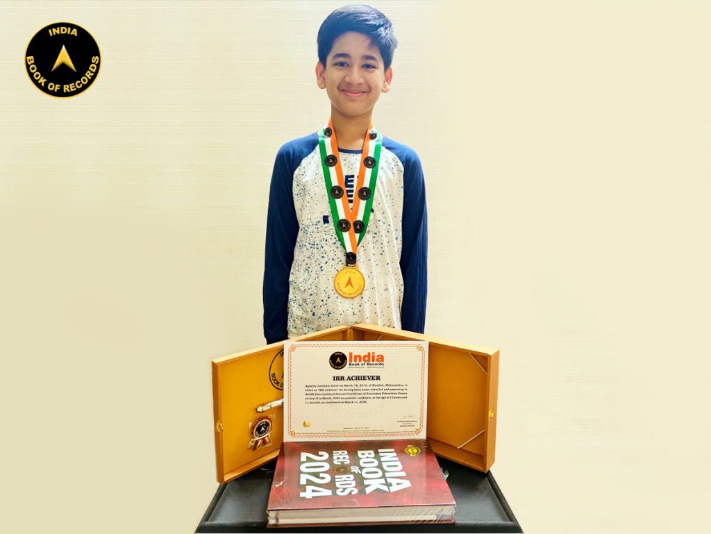 Agastya Amdekar - IBR Achiever - India Book of Records