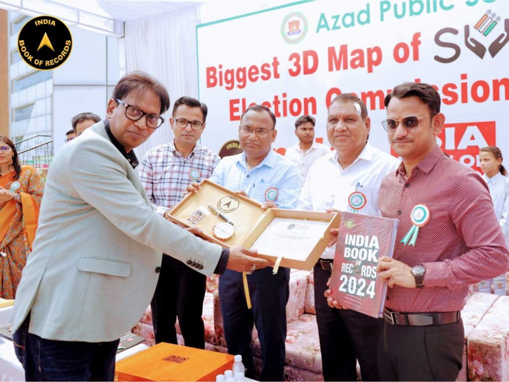 Biggest 3d map of SVEEP logo created using thumb impressions - India ...