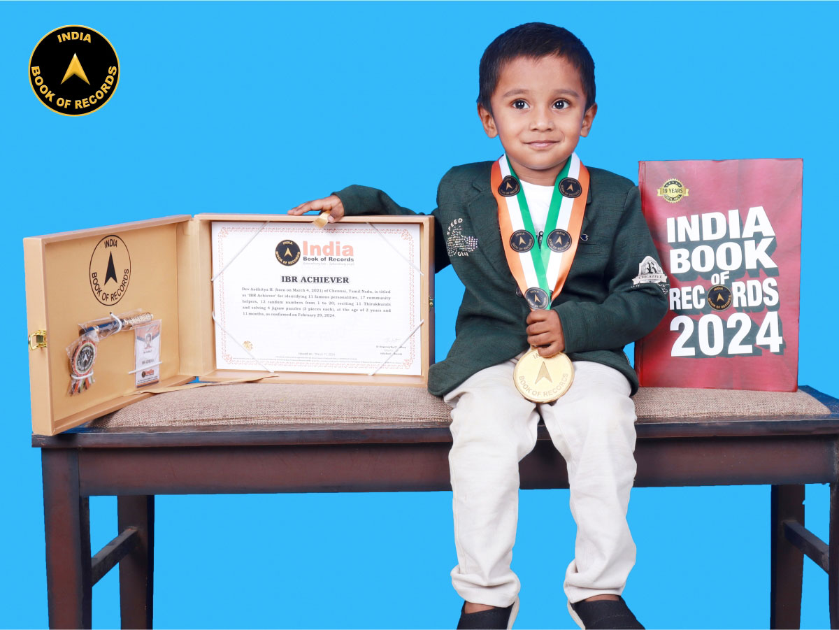 Dev Aadhitya H. - IBR Achiever - India Book of Records