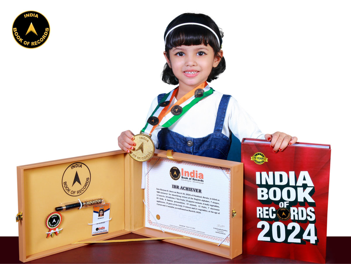 Izza Maryam K - IBR Achiever - India Book of Records