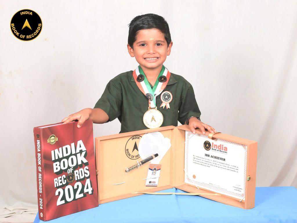 M.U. Rishiraj - IBR Achiever - India Book of Records