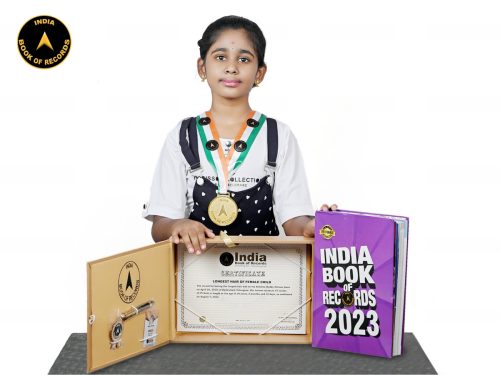 Longest hair of female child - India Book of Records