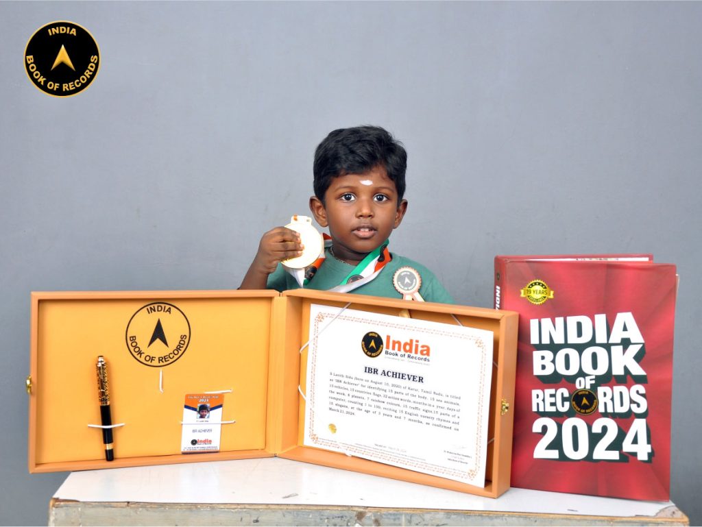 S Lavith Sidu - IBR Achiever - India Book of Records
