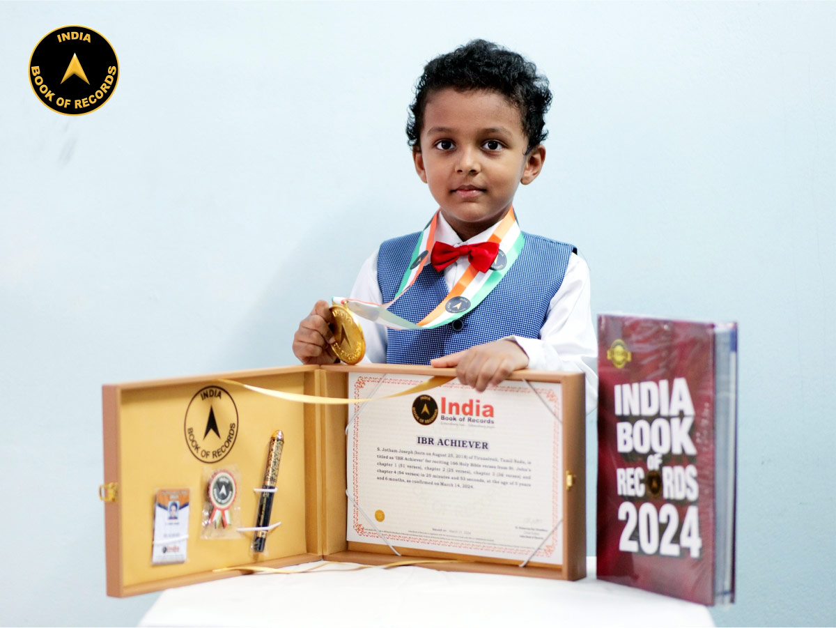 S. Jotham Joseph - IBR Achiever - India Book of Records