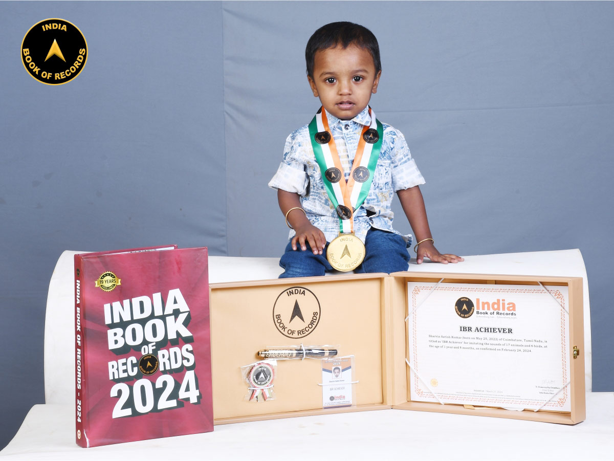 Sharvin Satish Kumar - IBR Achiever - India Book of Records