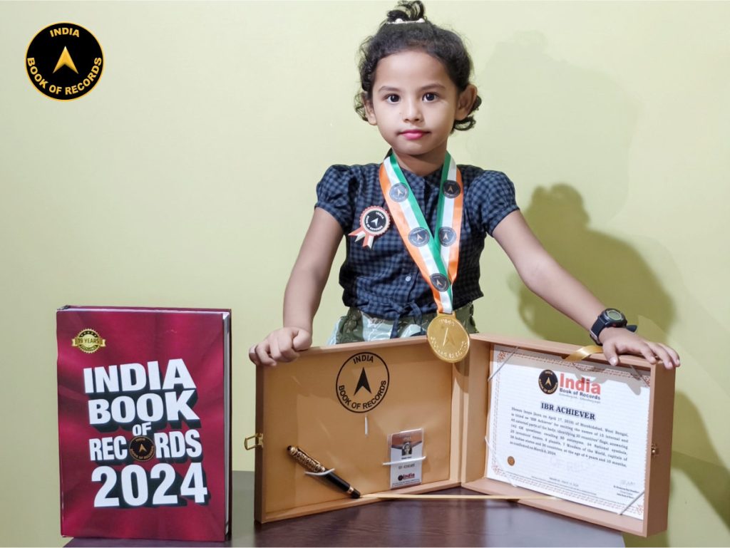 Sheeza Inaya - IBR Achiever - India Book of Records
