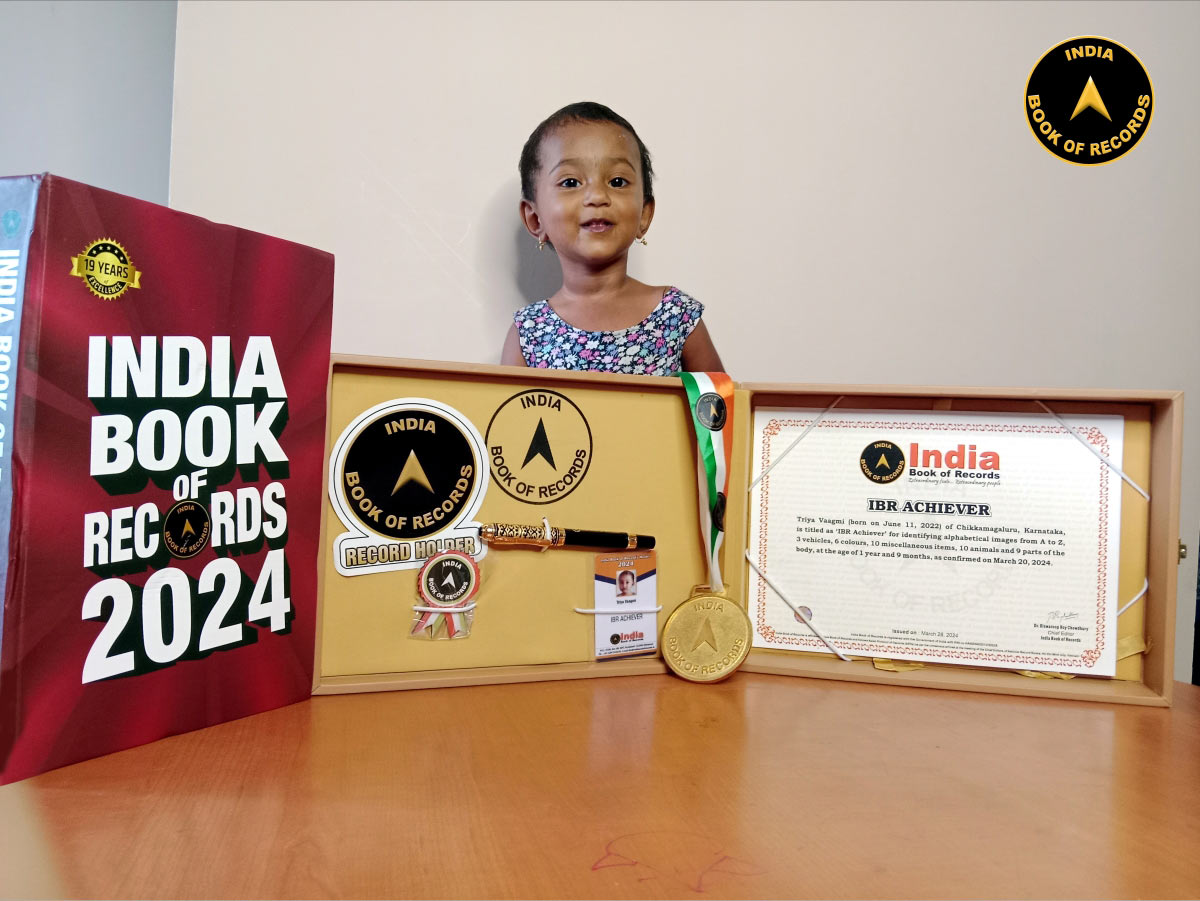 Triya Vaagmi - IBR Achiever - India Book of Records