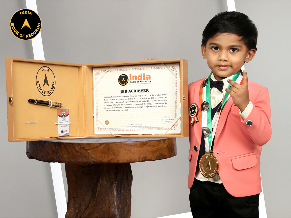 Aadhvik Narayanan Ramkumar - IBR Achiever - India Book of Records