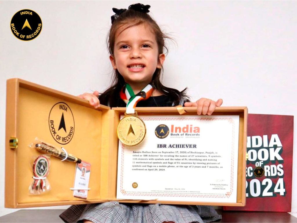 Amayra Badhan- IBR Achiever - India Book of Records