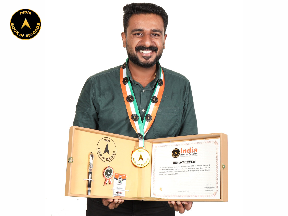 Dr. Thomas Johnson - IBR Achiever - India Book of Records