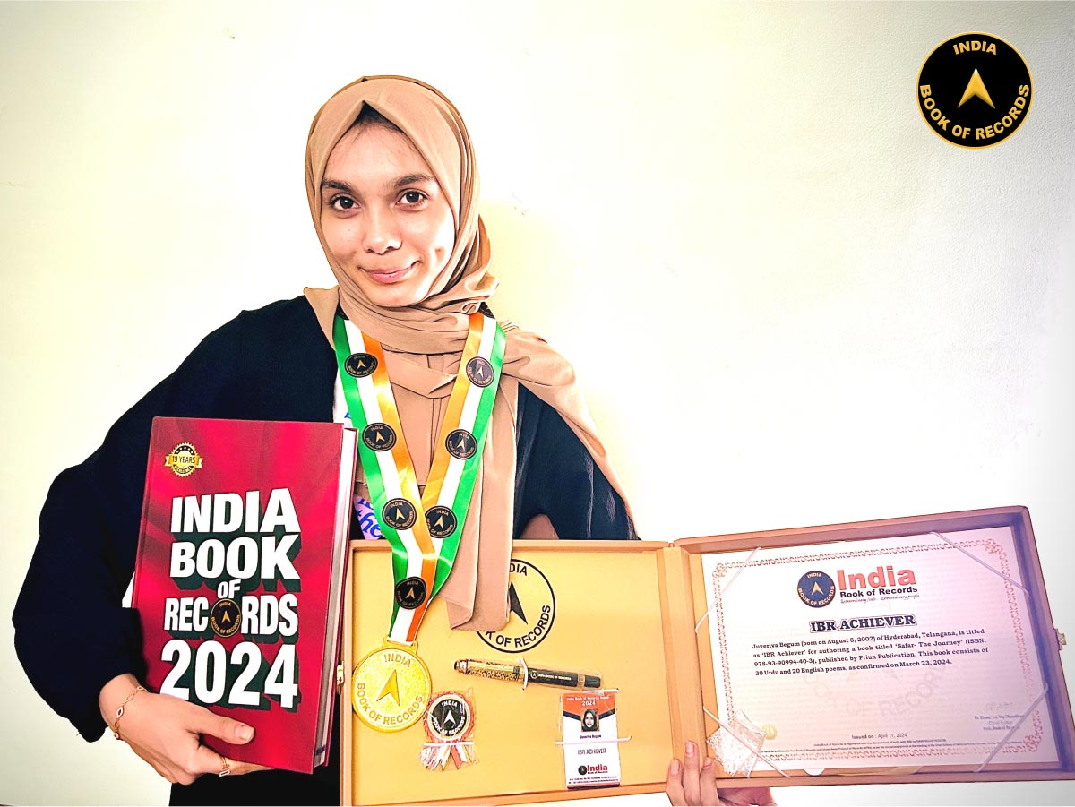 Juveriya Begum - IBR Achiever - India Book of Records