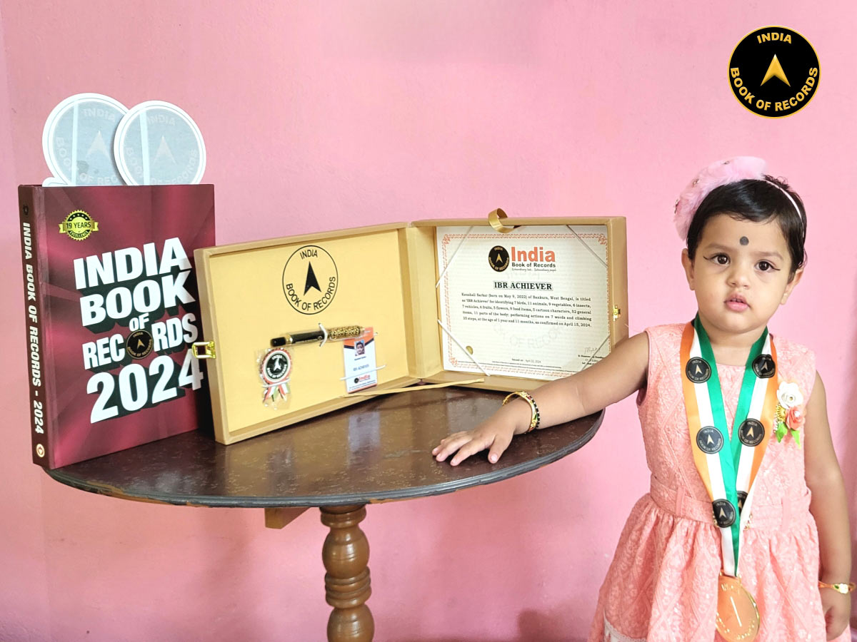 Kaushali Sarkar- IBR Achiever - India Book of Records