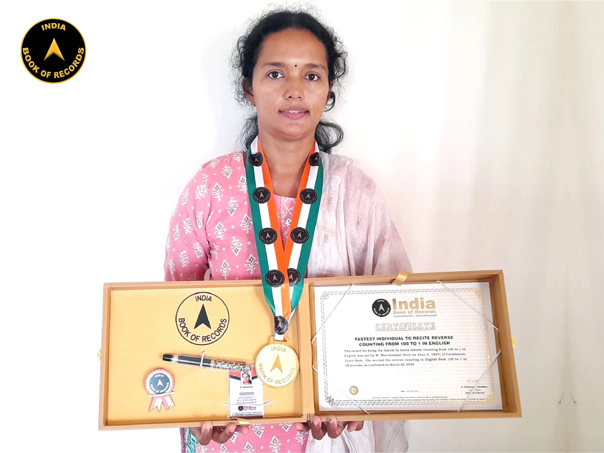 Fastest individual to recite reverse counting from 100 to 1 in English ...