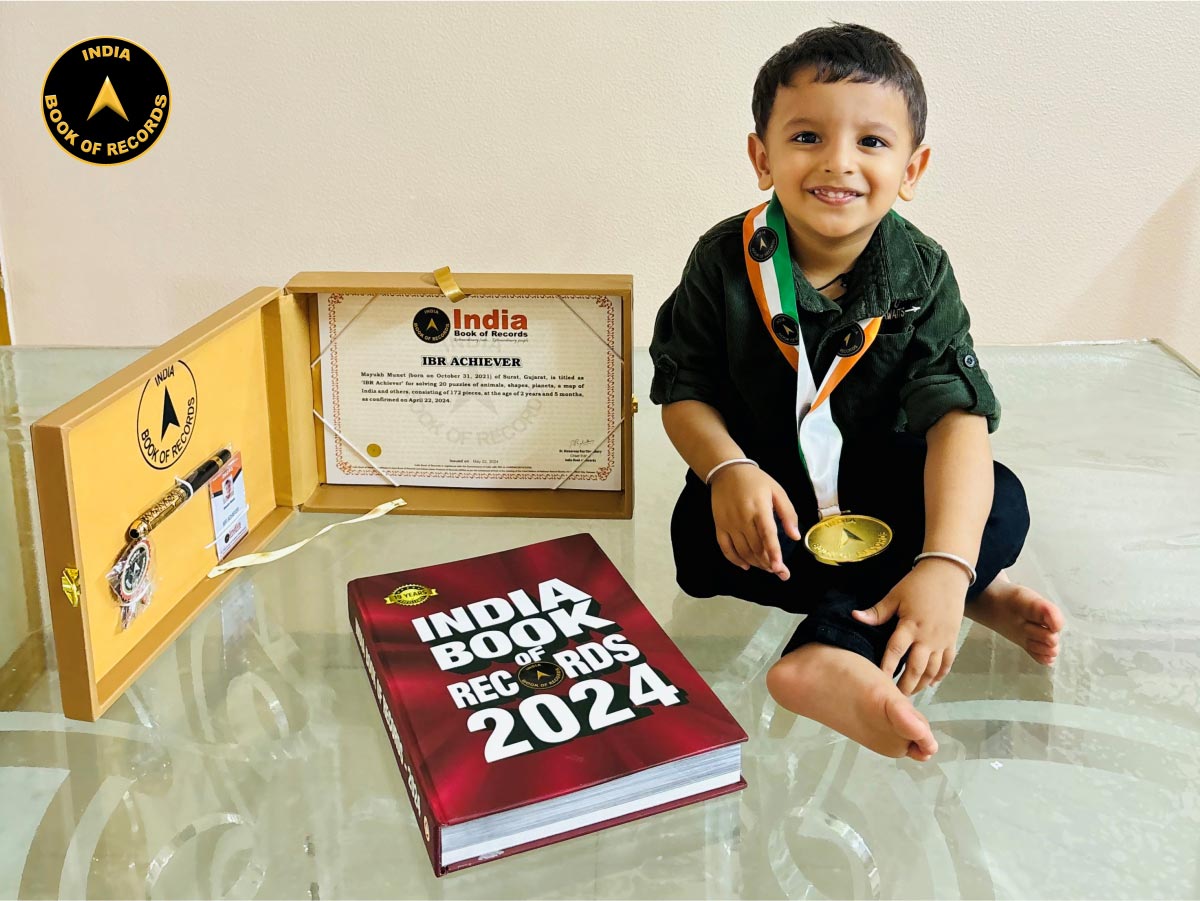 Mayukh Munet - IBR Achiever - India Book of Records