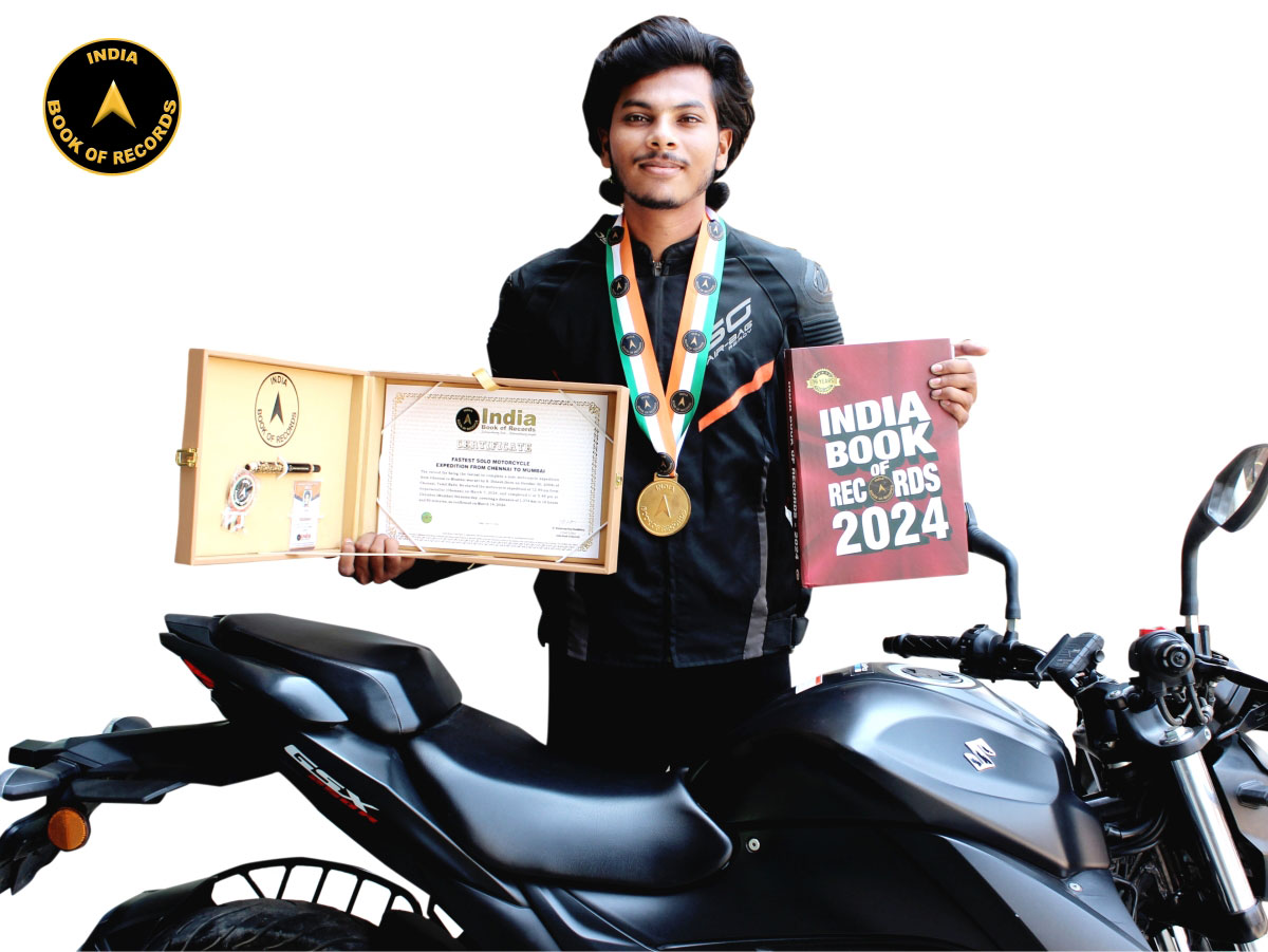 Fastest solo motorcycle expedition from Chennai to Mumbai - India Book ...