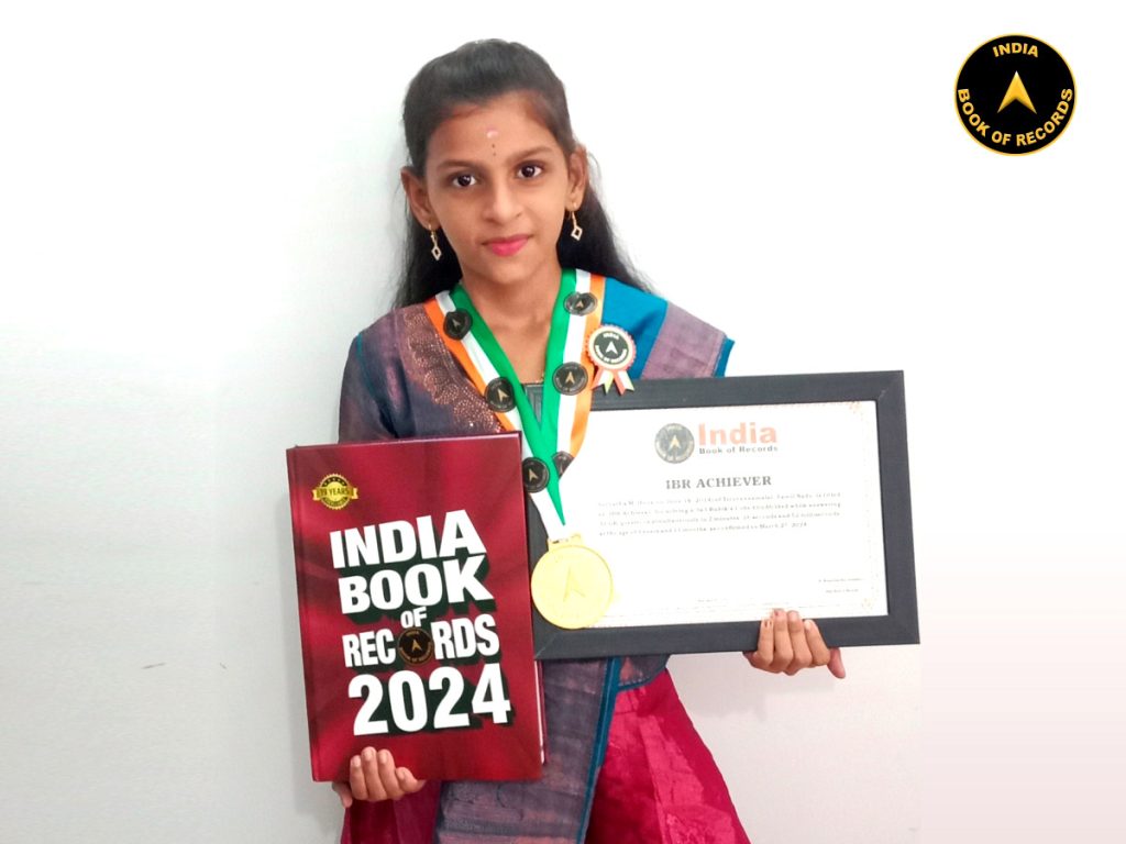 Sarvatha M. - IBR Achiever - India Book of Records