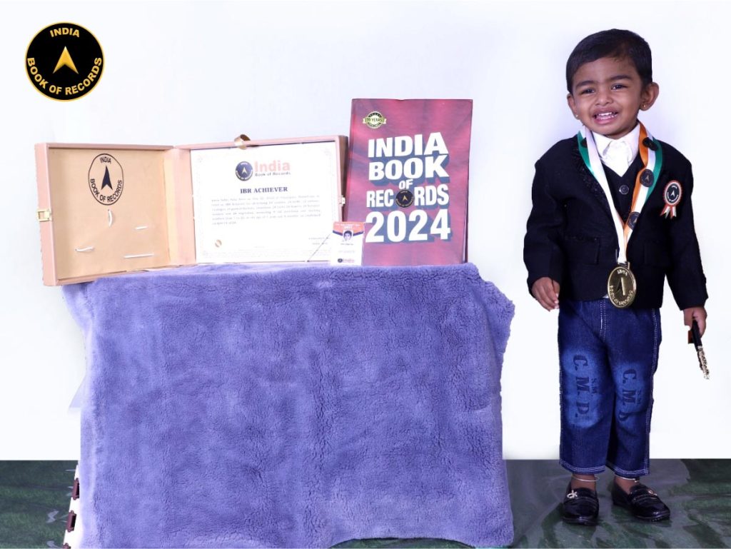 Advik Siddu Patil - IBR Achiever - India Book of Records