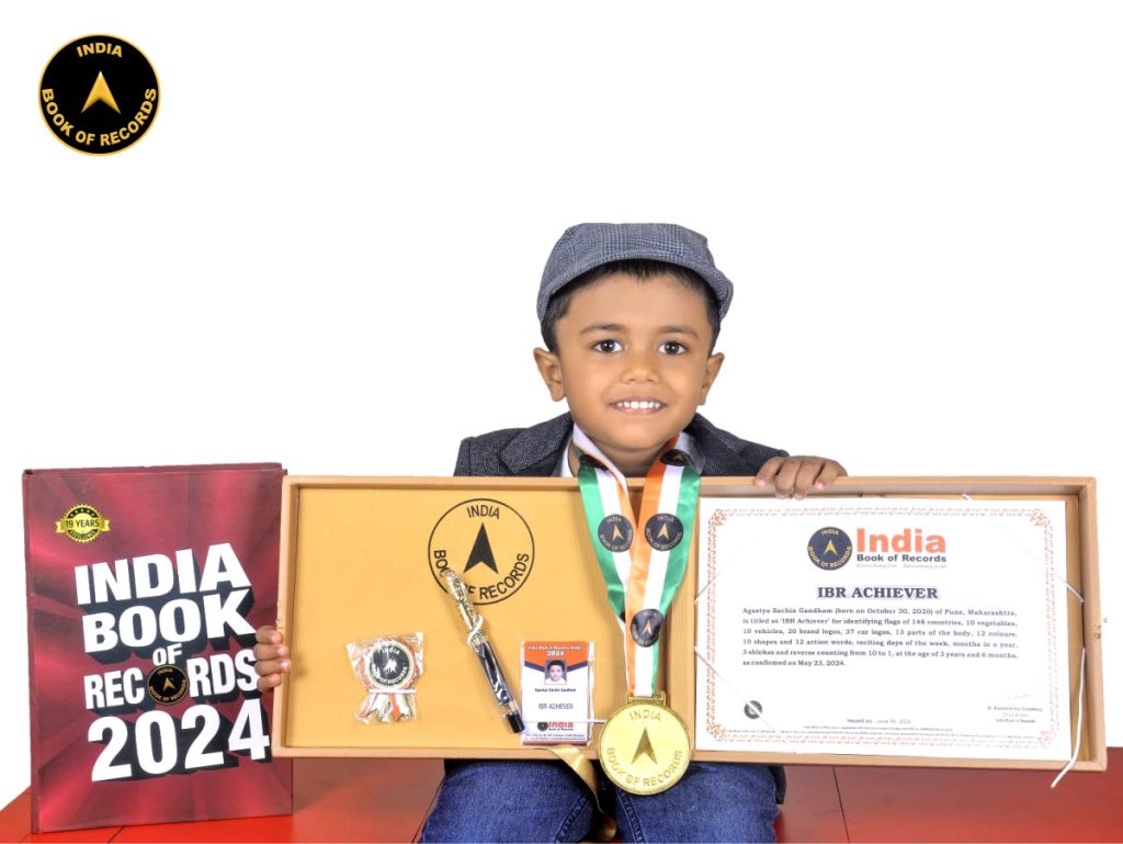 Agastya Sachin Gandham - IBR Achiever - India Book of Records