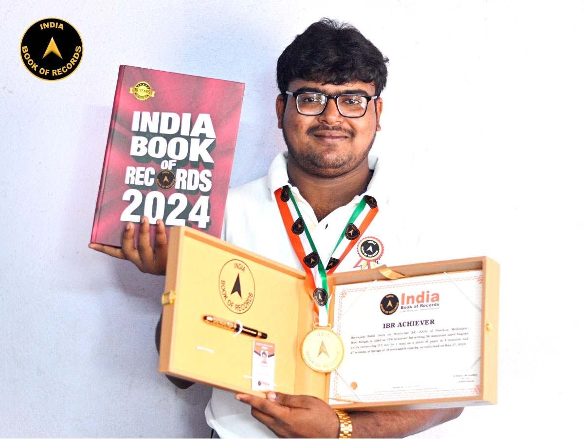 Biswapati Barik - IBR Achiever - India Book of Records