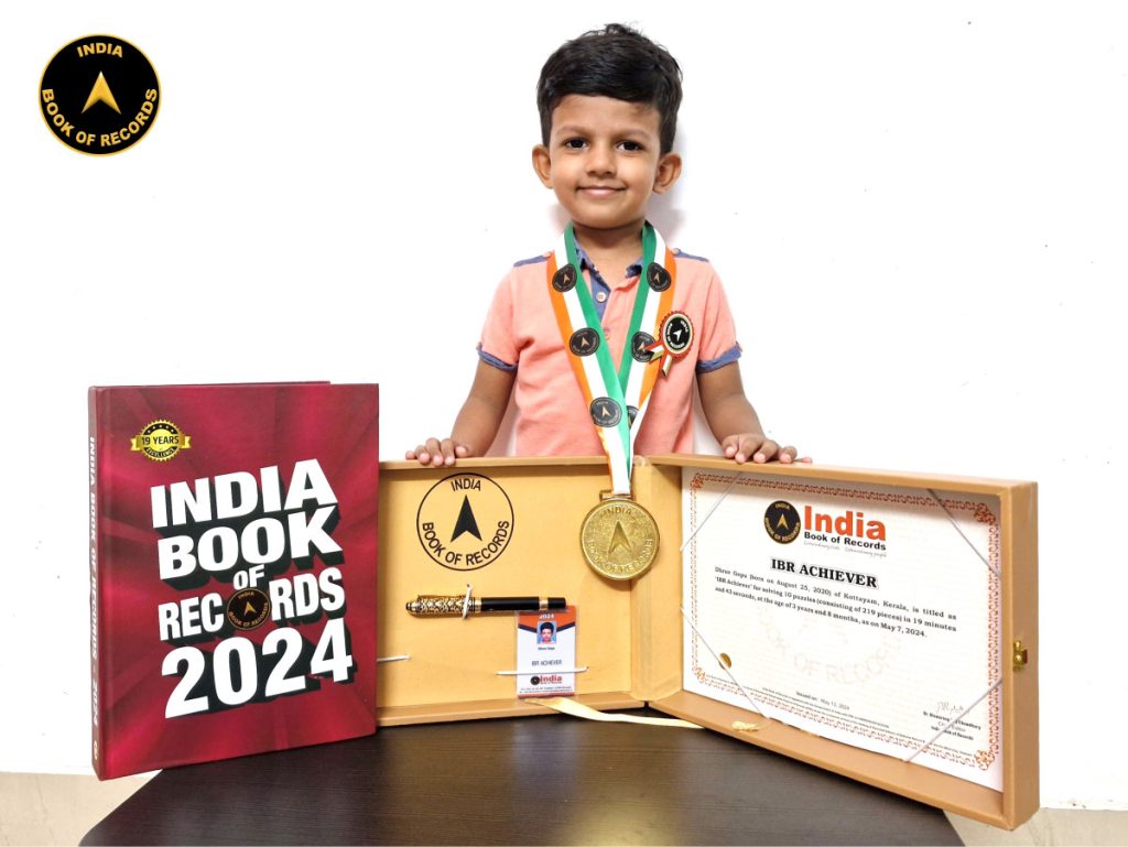 Dhruv Gopu - IBR Achiever - India Book of Records Dhruv Gopu - IBR Achiever - India Book of Records
