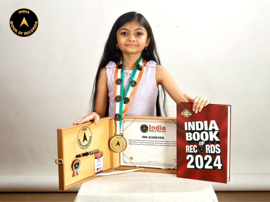 Dhyani Jinal Maniyar - IBR Achiever - India Book of Records