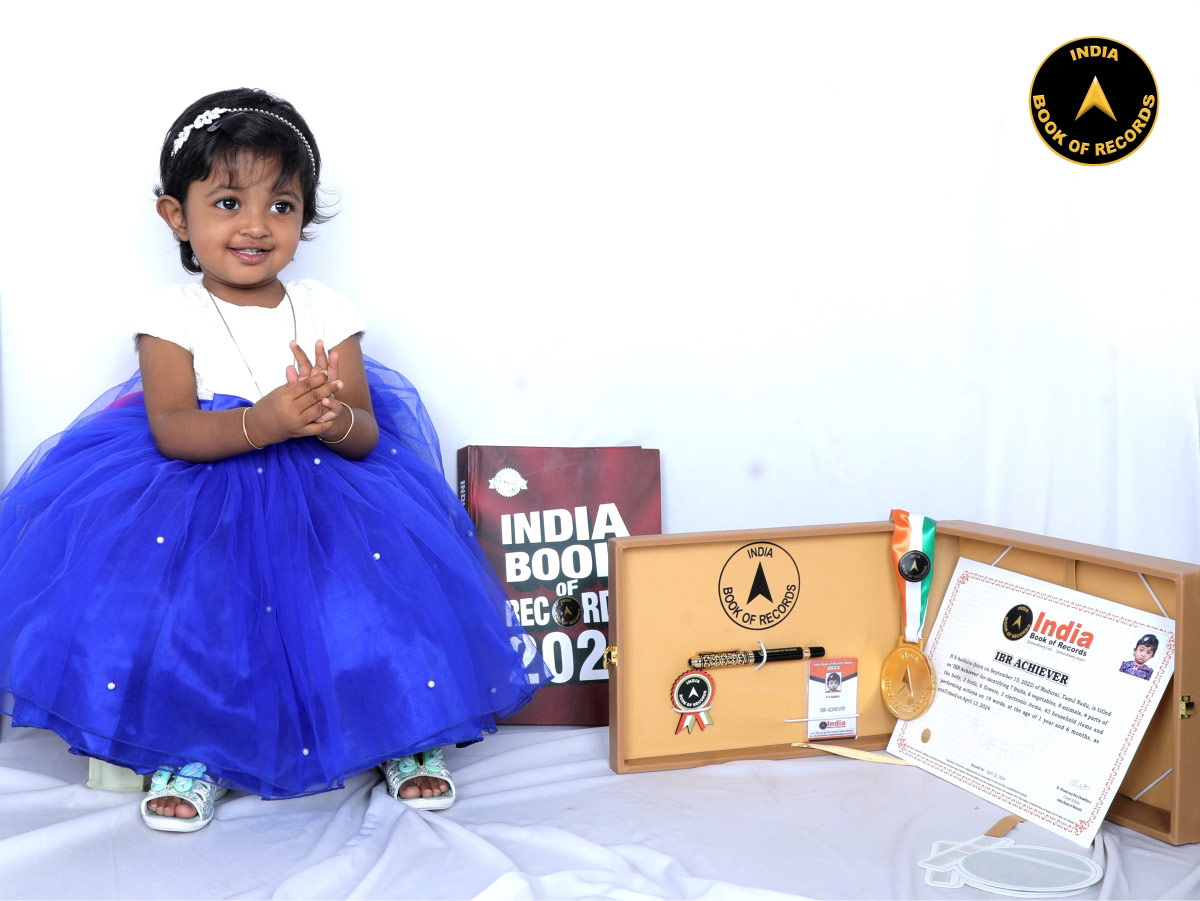 H S Aadhira - IBR Achiever - India Book of Records