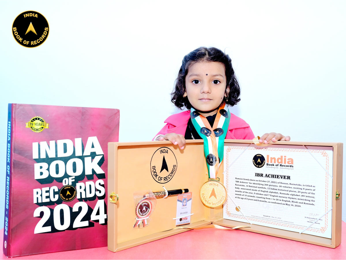 Hamsini Gowda - IBR Achiever - India Book of Records