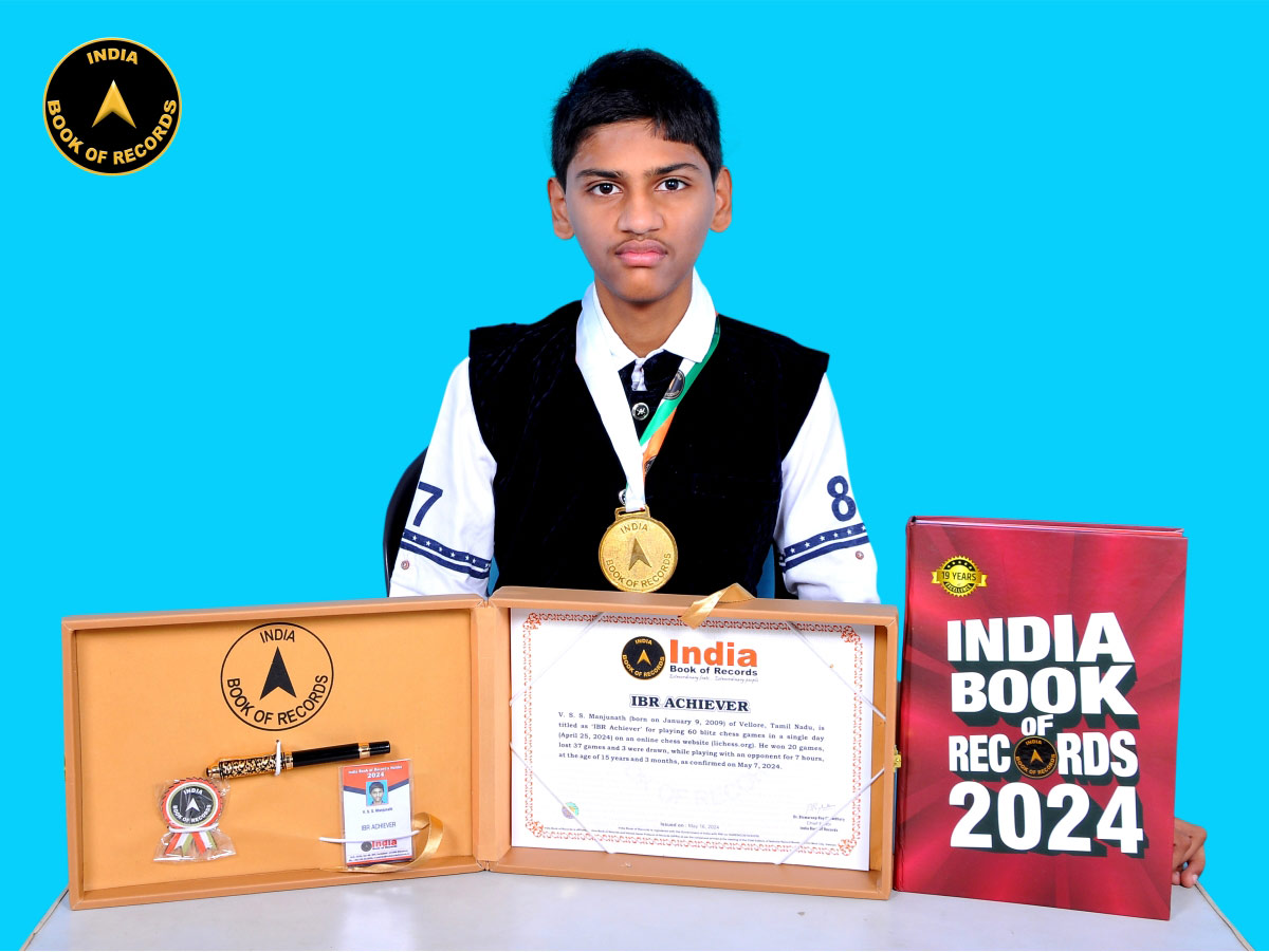 I. V. S. S. Manjunath - IBR Achiever - India Book of Records