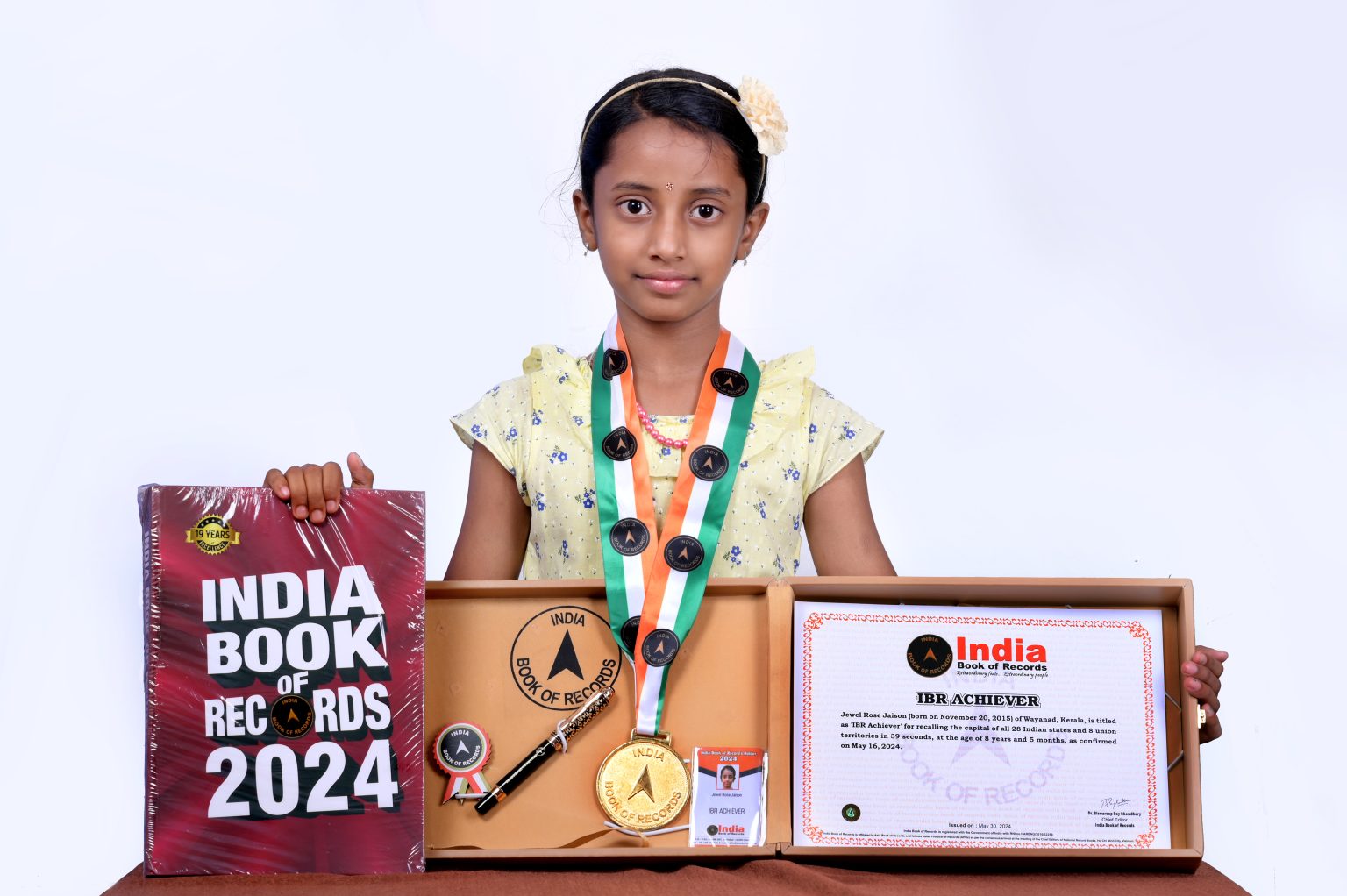 Jewel Rose Jaison - IBR Achiever - India Book of Records