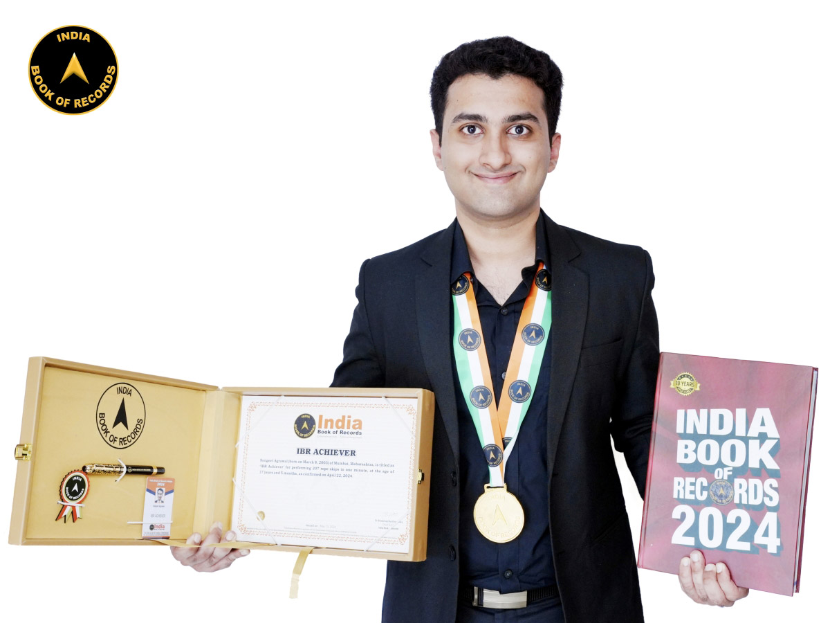 Sangeet Agrawal - IBR Achiever - India Book of Records