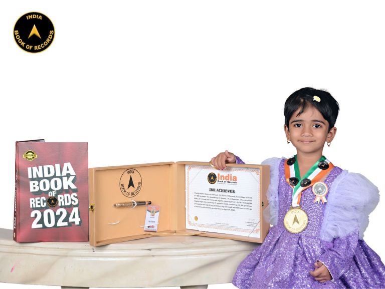Vinisha Naikar - IBR Achiever - India Book of Records