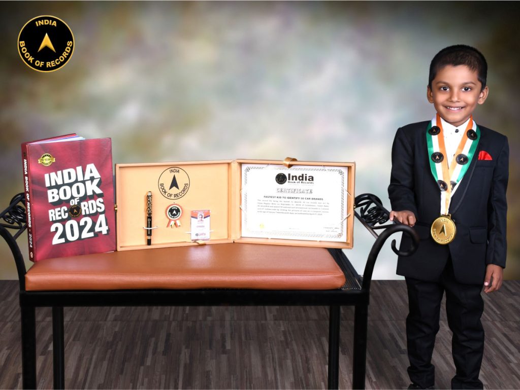 Fastest kid to identify 50 car brands - India Book of Records