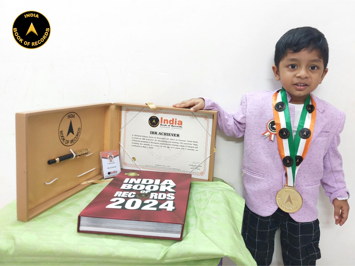 A. Krithvik Rihaan - IBR Achiever - India Book of Records