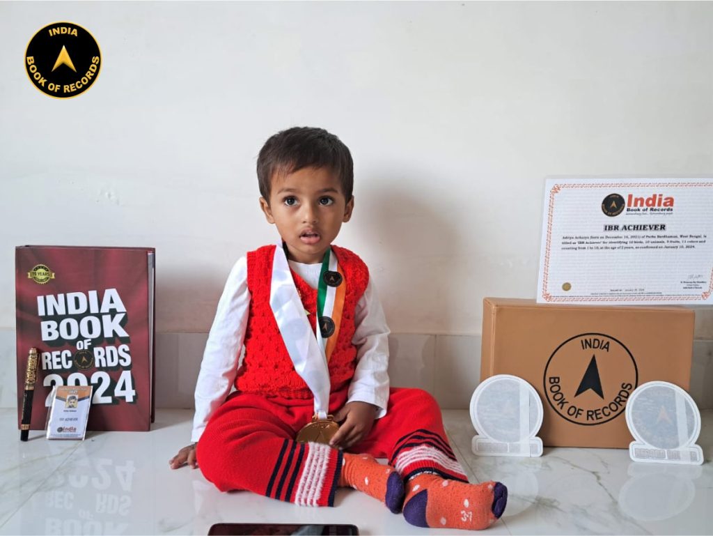 Aditya Acharya - IBR Achiever - India Book of Records