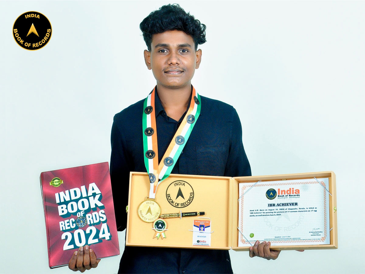Amal A.K. - IBR Achiever - India Book of Records