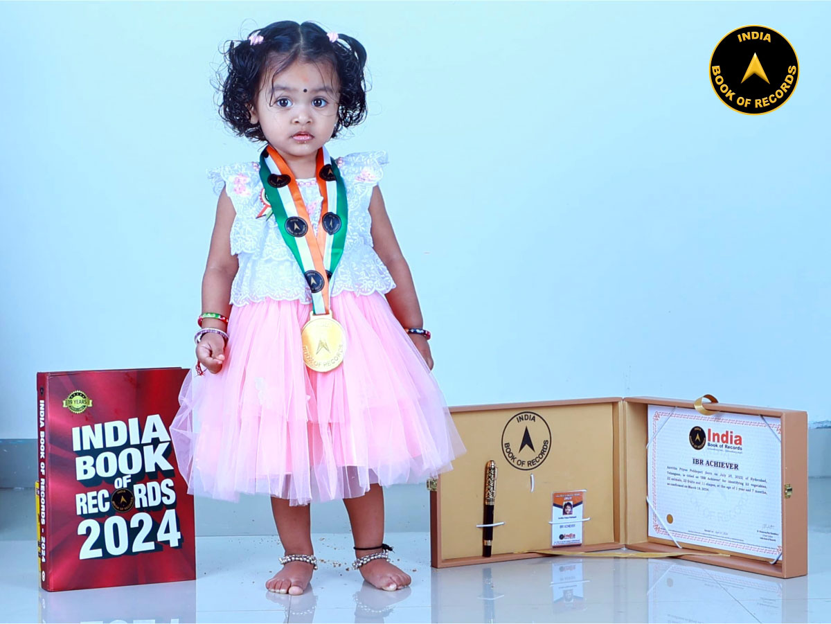 Anvitha Priyaa Peddapati - IBR Achiever - India Book of Records