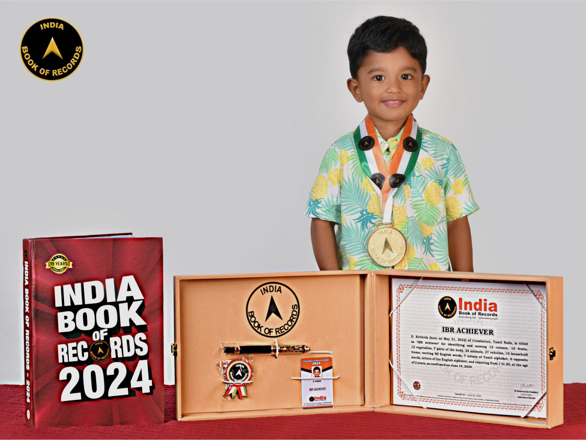D. Krithvik - IBR Achiever - India Book of Records