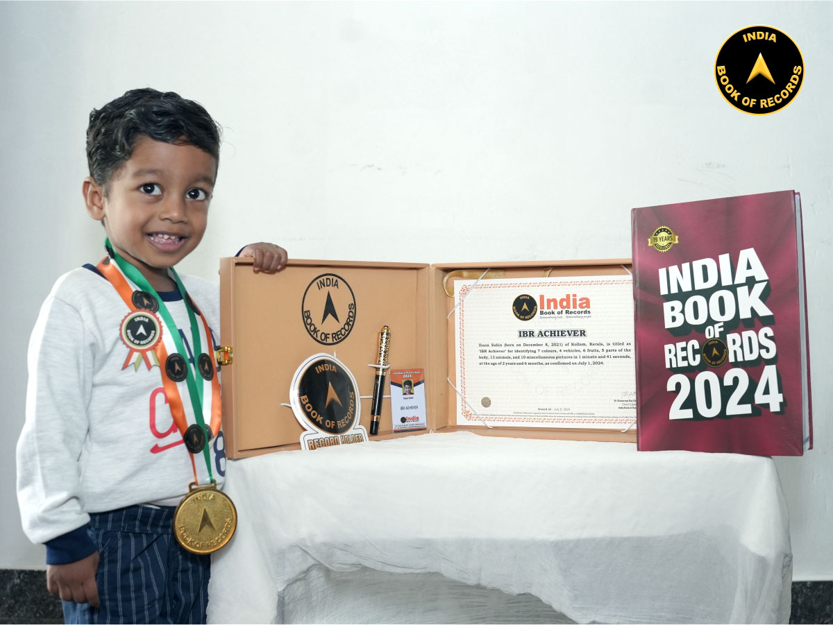 Ihaan Subin - IBR Achiever - India Book of Records
